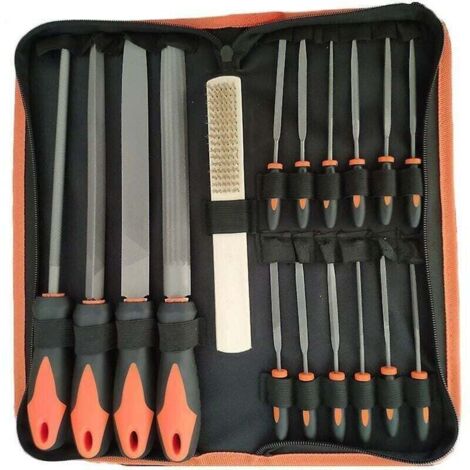 Ensemble de 17 limes combinées pour métaux, lime ronde en acier ...