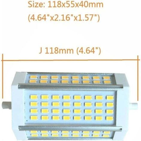 Ampoule LED R7S 30W Dimmable 3000LM 6000K 220V Projecteur Éclairage Sol ...