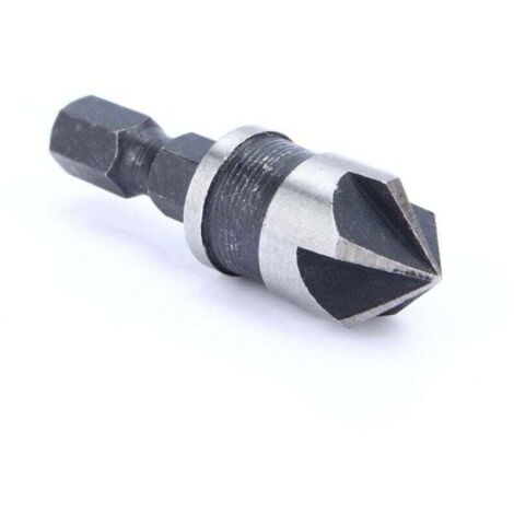Jeu de 3 Fraises à Chanfreiner 90 Degrés Queue Hexagonale 6 35mm pour ...