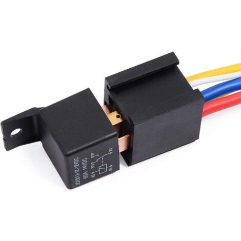 Relais 12V 80A 5 Broches Normalement Ouvert Pour Voiture Camion Moteur ...