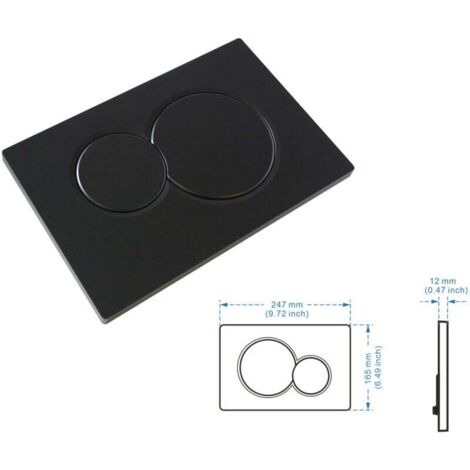 Plaque de commande double Geberit Sigma01 noir de jais 115.770.DW.5 ...