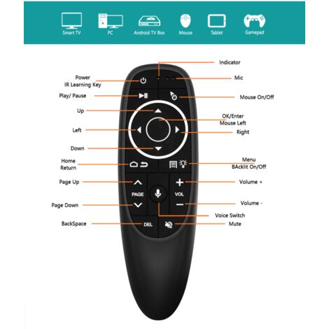 Télécommande Intelligente Pro G10S - Souris Aérienne Vocale avec ...