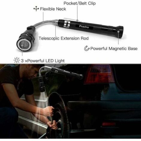 Outil de Préhension Magnétique Télescopique pour Ramassage avec LED ...