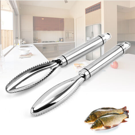 Grattoir à poisson en acier inoxydable traitement grattoir à écailles ...