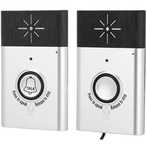 Système d'interphone sans fil à double voix double portatif de 2,4 GHz ...