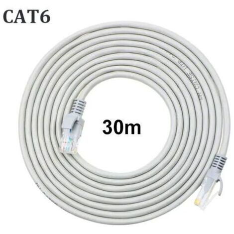 Câble Ethernet - Non spécifié - Cat6 - 30M - Haut Débit - Blindé RJ45