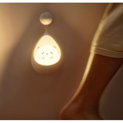 Lampe murale veilleuse chaton mignon à détecteur de mouvement ...