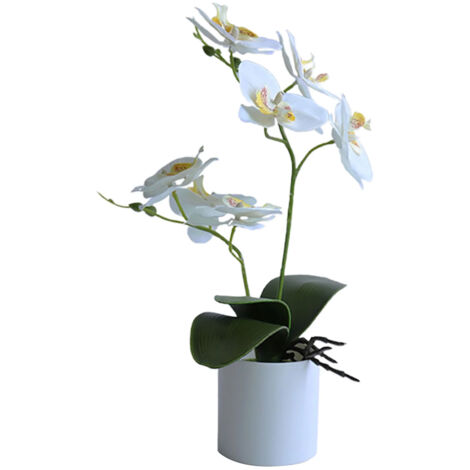 Orchidée bonsaï décorative en soie au toucher réaliste, fleurs ...