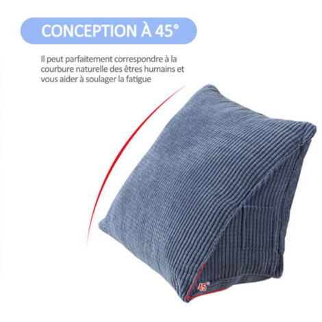 Oreiller Triangle Oreiller de Lecture Confortable Coussin Repos ...