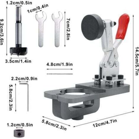Gabarit de charnière 35mm, gabarit de charnière d'armoire de porte ...