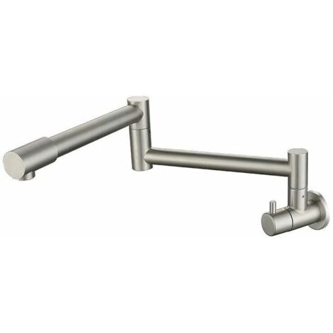RHG Robinet mural pliant Robinet d'eau froide simple en acier ...