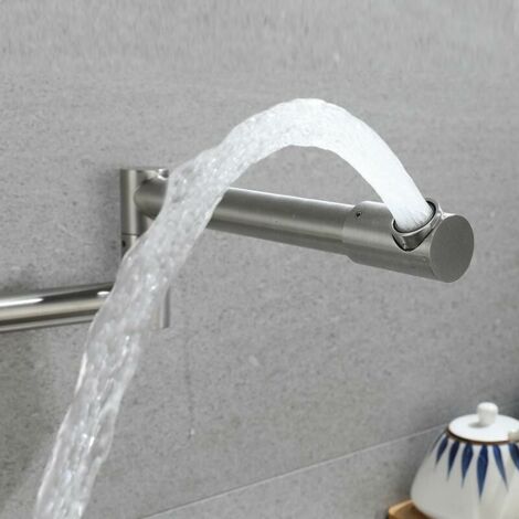 RHG Robinet mural pliant Robinet d'eau froide simple en acier ...