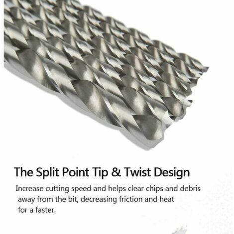 200mm 8pcs Superma Foret Set Extra Long Haute Vitesse Foret En Acier ...