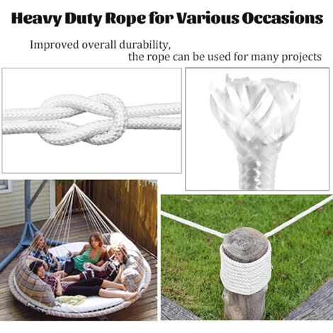 20M Corde pour Drapeau,Corde d'escalade,Corde en Nylon avec 4 Crochets ...