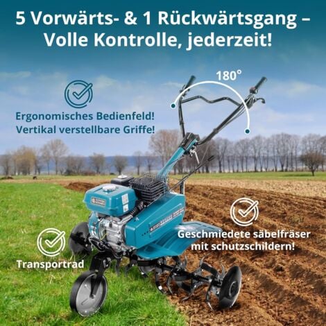 Könner & Söhnen KS 7HP-950A Benzin-Bodenhacke Motorhacke Gartenfräse ...