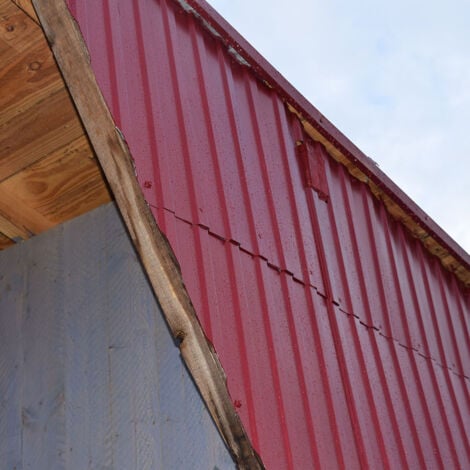 Tôle bac acier 0.50 mm prélaquée multiusage ELDA® Coloris: Rouge Tuile ...