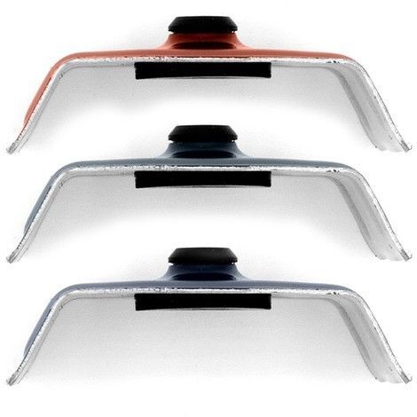 50 Cavaliers de fixation pour tôle ELDA® Coloris: Rouge Tuile RAL 8012