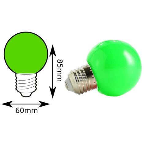 Jandei - Bombilla led VERDE 4W E27 fiesta Bombilla LED E27 Colores