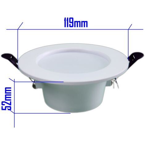 Jandei - Downlight LED "oasis" redondo empotrar 12W 4200K marco blanco ...