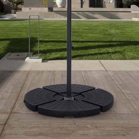 Lot de 4 bases contrepoids pour parasol eau et sable Myrtle