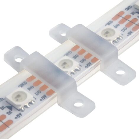 100pcs Clip de Fixation Attache Ruban Led pour Bande Lumineuse Supports ...