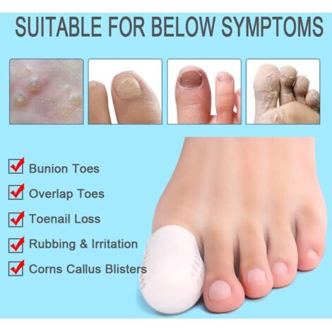 Protection gros orteil, Protection doigt de pied, en Gel Embouts Caps ...