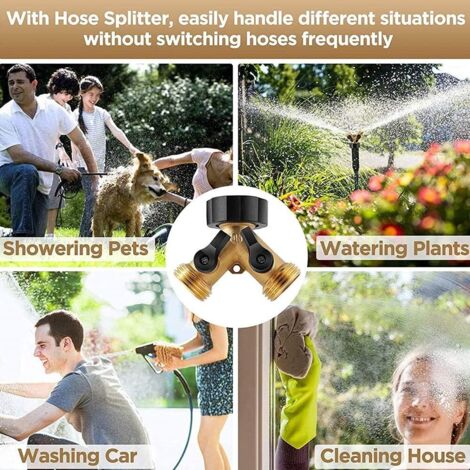 Raccord en Y, Raccord de Tuyau, Robinet Double Machine a Lave, 2-Voies ...