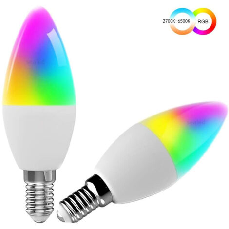 5W WIFI Lampe LED E14 Smart WLAN, LED Ampoule Intelligent, Contrôlable ...