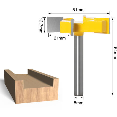 8mm Tige Routeur Bit CNC Fraise, Fraise à bois raboter outil de travail ...