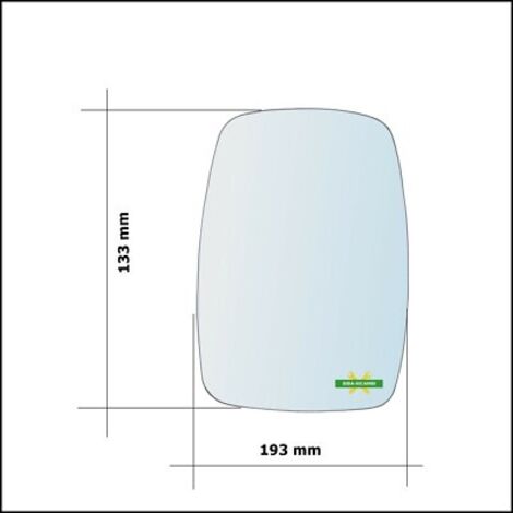 Vetro specchio nudo adesivo lato guidatore per mahindra bolero dal 2000