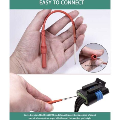 2 PCS Silicon Flexible Spoon Back Probes, Back Probe Pins Automotive ...