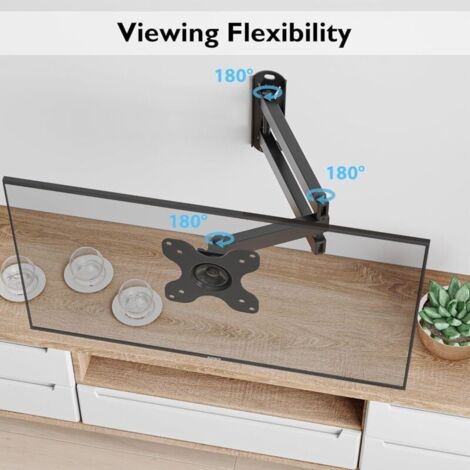 Support TV Mural Fixation Support Mural Ecran PC Orientable et ...
