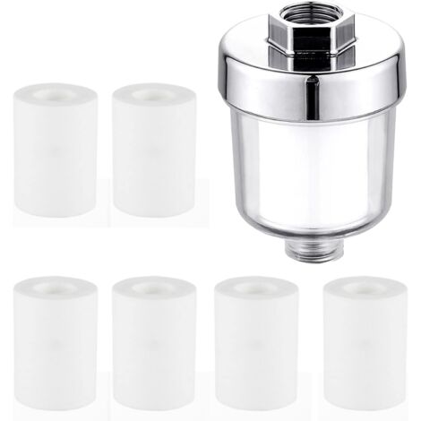Duschfilter, Duschwasserfilter, weißer Duschfilter für Wasserhähne oder ...