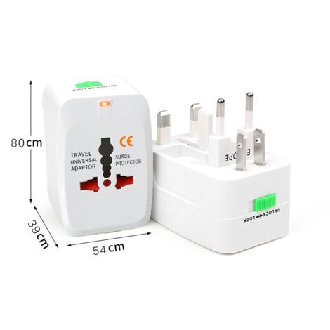 CSPARKV Universal-Reiseadapter, multifunktionaler Universal-Stecker ...