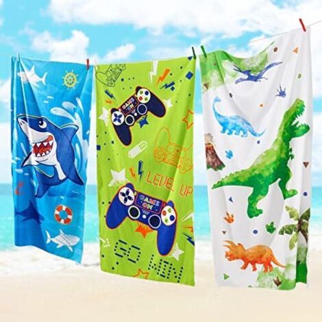 CSPARKV Spiel-Strandtuch für Kinder – 70 x 140 cm, sandfreies ...