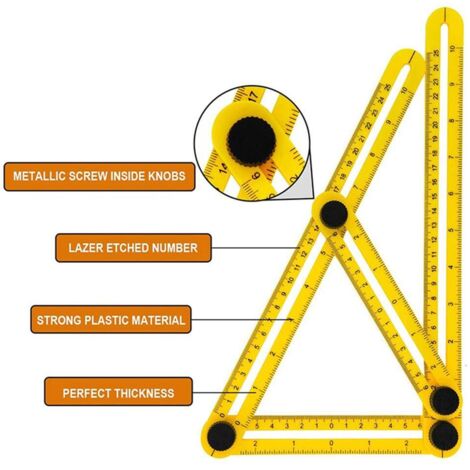 Regle Multi Angle d'outil de Modèle, Angleizer Template Tool, Règle de ...