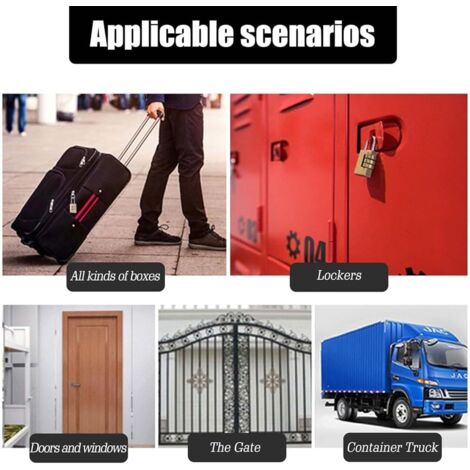 Candado de combinación CSPARKV de 3 dígitos con código digital y ...