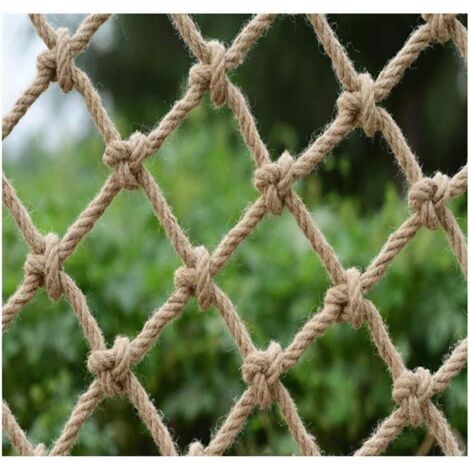 Red de seguridad de 1 x 2 m para barandillas exteriores, red de cuerda ...