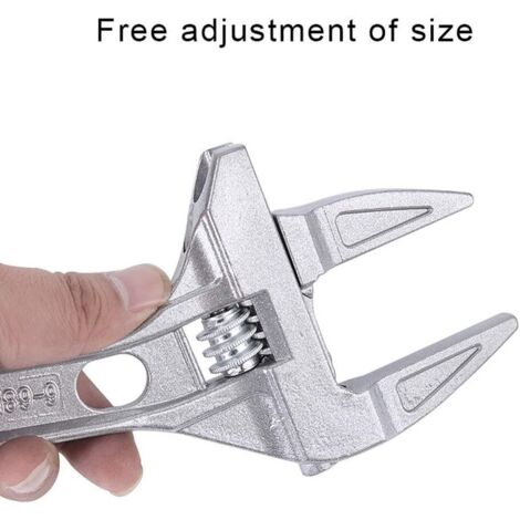 Clés à molette 6-68mm Clé à mâchoire large Clé de salle de bain Outils ...