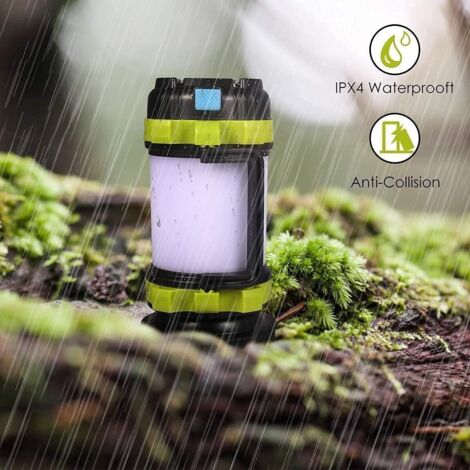 Camping Torch LED Rechargeable Camping Lantern, Camping Light with 6 ...