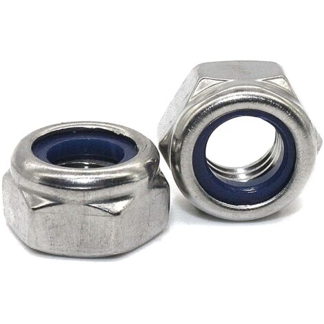 Ecrou Frein Acier Zingue M10 PACK 25 Ecrous de Blocage Bloquant ...