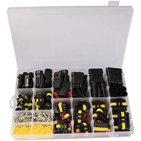 708PCS wasserdichte Auto Elektrische Kabelverbinder Terminals Sortiment ...