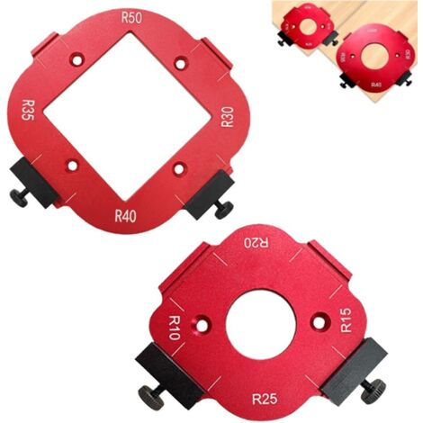 2 Stück Router Jig Radius Schablone, Frässchablonen für Oberfräse, für ...