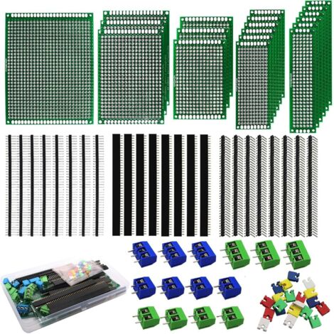 82 Stück PCB Board Kits Lochrasterplatte Kit Doppelseitig PCB Board ...
