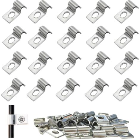 U-Rohrschellen 4mm 75 Stück Kabelschellen zum Schrauben ...