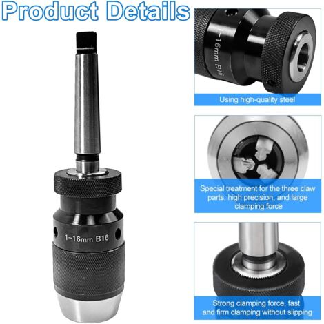 Schnellspannbohrfutter B16 Bohrfutter 1-16 Mm Mit Mk2 Kegeldorn ...