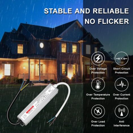 Transformateur 220V 12V LED 100W, alimentation 12v 100w 8.3A, led ...