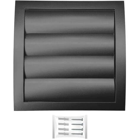 H&C VENT Grille Aeration 190x190mm avec clapet et Moustiquaire │ Anti ...