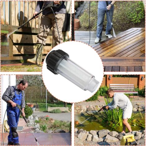 Water Filter for Garden Hose, 2 Pieces 3/4 Inch Water Pre-Filter Set ...