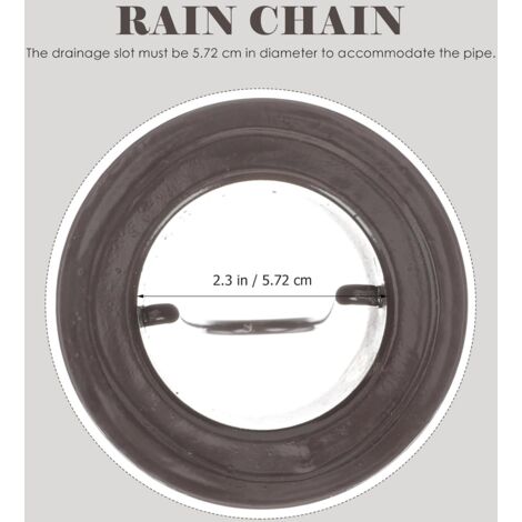 Rain Chain Gutter Adapter, Rain Chain for Metal Ecorative Roof Gutter ...